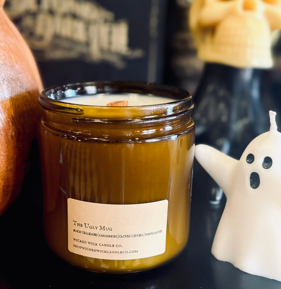 Amber Jar Candle 8oz – Wicked Wick Candle Co.